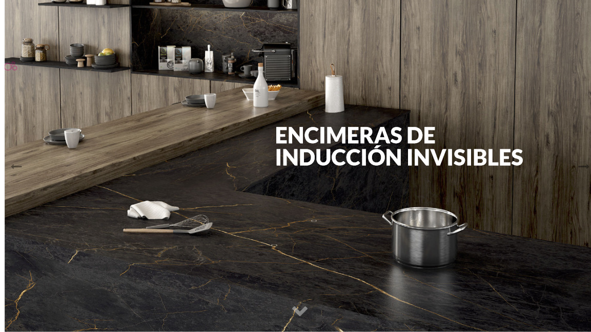Surface de cuisson ᑕ ᑐ Le comptoir à induction invisible